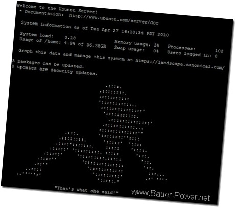 Put ASCII Art in Your MOTD ~ Bauer-Power Media